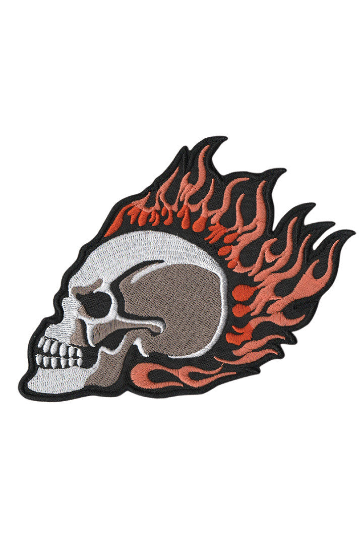 Flaming Skull Patch – Hair Glove