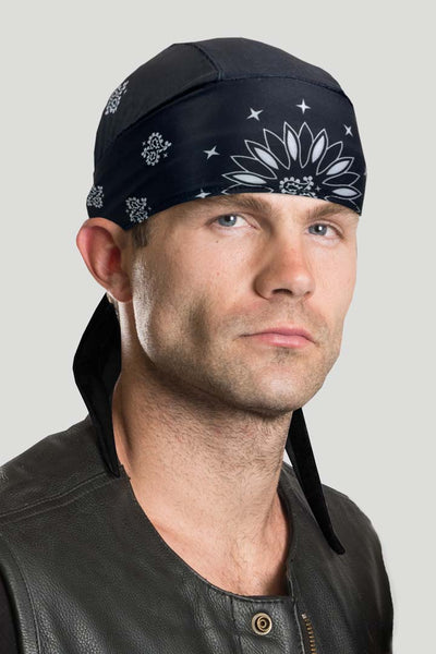 Black Paisley Soaker Full-Head Wrap – Hair Glove