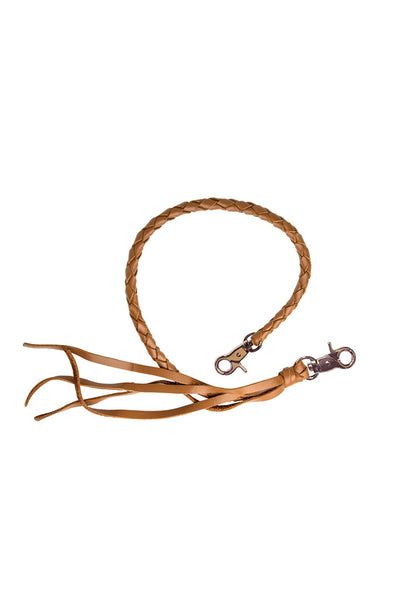 24" Hand Made Braided Leather Wallet Chain – Hair Glove