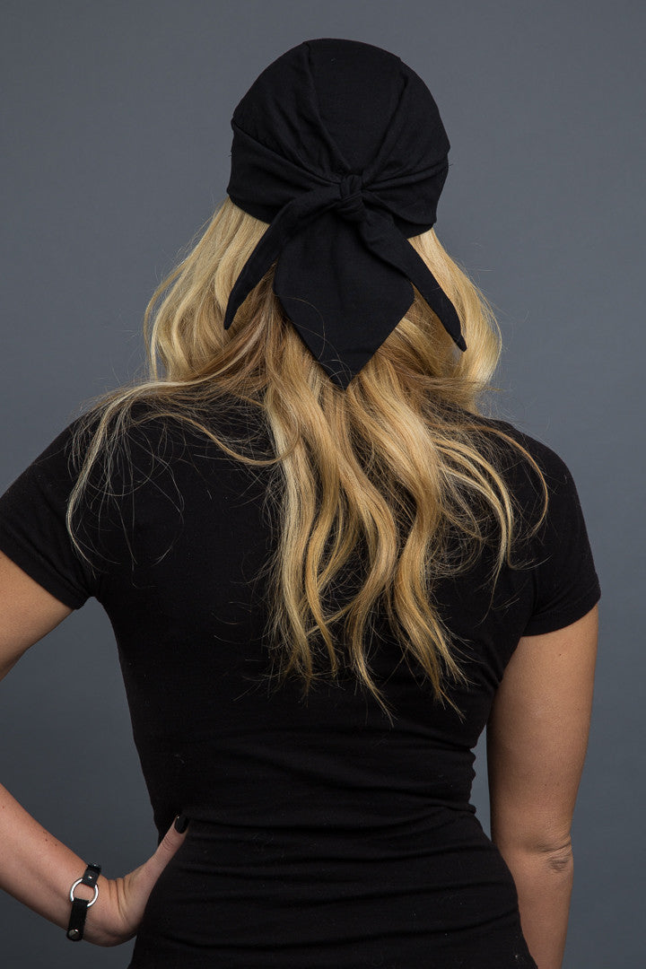 Skull Embroidery Full-Head Wrap – Hair Glove